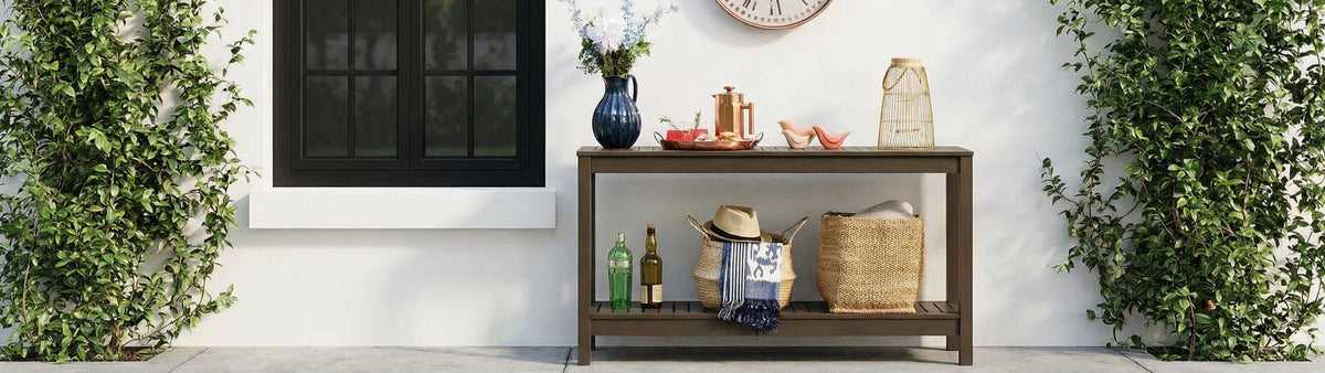 Teak Console Table | Outdoor Patio Console Table | Patio Console Table ...